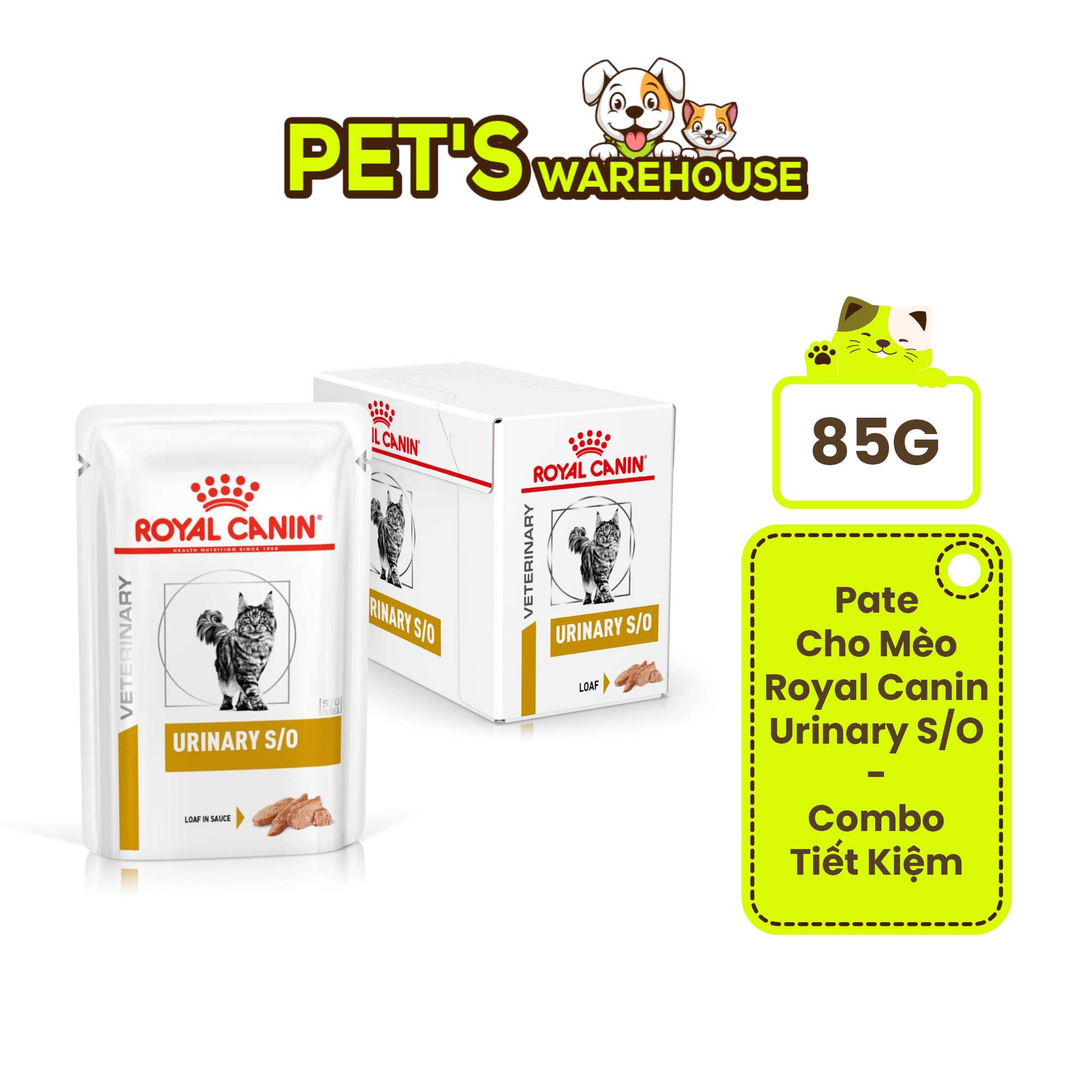 [Combo 3 - 12 Gói] Pate Mèo Royal Canin Urinary S/O, Gói 85g ...